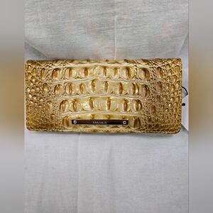 Brahmin | Bags | Nwt Brahmin Ady Wallet In Gold Melbourne Leather ...